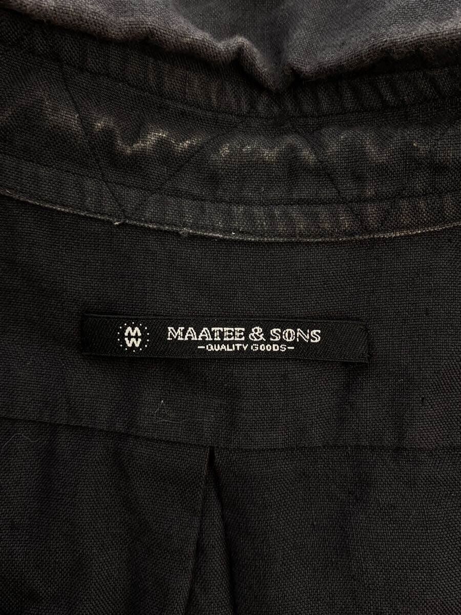 MAATEE&SONS Long Sleeve Shirt -- Linen BLK Solid Color MAATEE&SONS Long Sleeve Shirt -- Linen BLK Solid Color