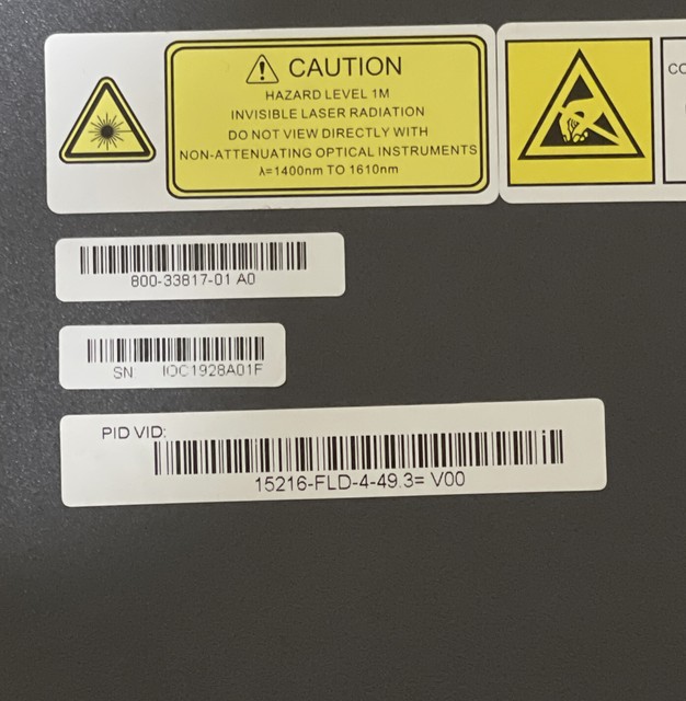 Cisco ONS 15216 4 Channel Optical Add/Drop Multiplexer (15216-fld-4-49 ...