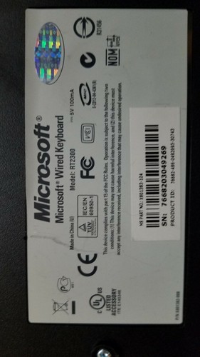 Microsoft Wired Keyboard RT2300 | eBay