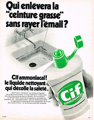 PUBLICITE ADVERTISING 055 1969 CIF ammoniacal liquide | eBay