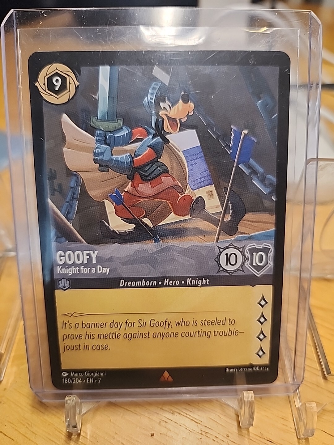 DISNEY LORCANA FLOODBORN GOOFY KNIGHT FOR A DAY 180/204 RARE | eBay