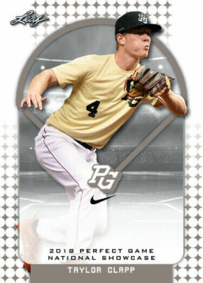 TAYLOR CLAPP 2018 "1ST EVER PRINTED" LEAF PERFECT GAME ROOKIE CARD! | eBay