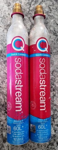SodaStream Pink 60L CO2 Cylinder Replacement Canister EMPTY (Lot Of 2 ...