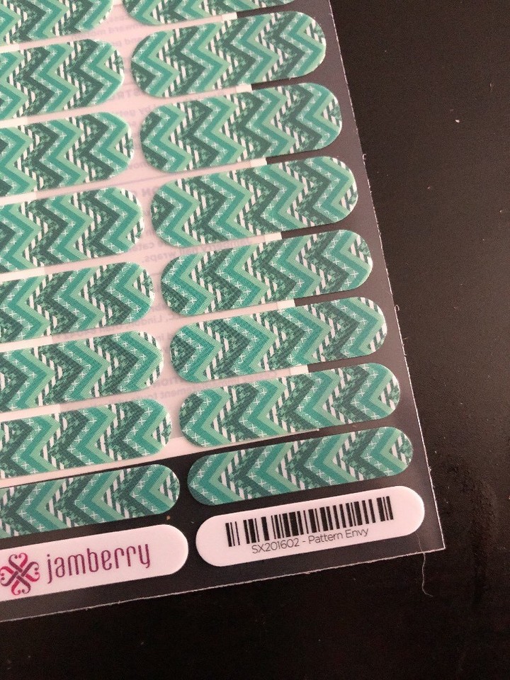 Jamberry Nails Pattern Envy - Full Sheet - New - Retired | eBay