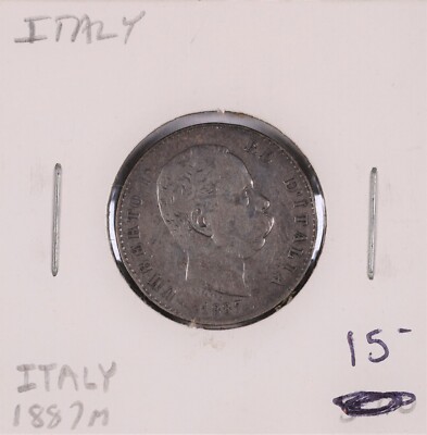 1887 ITALY 1 Lire Silver Coin #1 | eBay