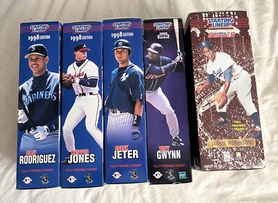 12 Inch Starting Lineup Lot Of 5 Arod Chipper Jeter Gwynn Robinson NIB ...