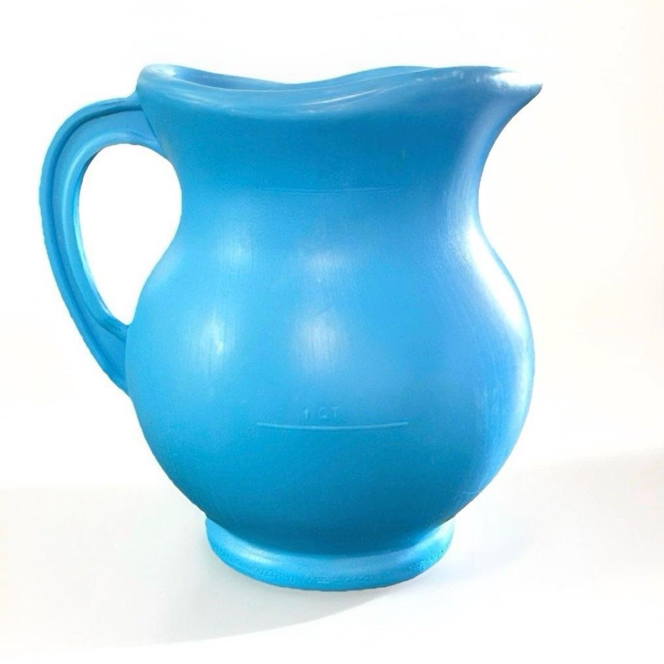 Vintage Kool-Aid Man Blue Plastic 2-Quart Pitcher Stamped 1984 Kitchen ...