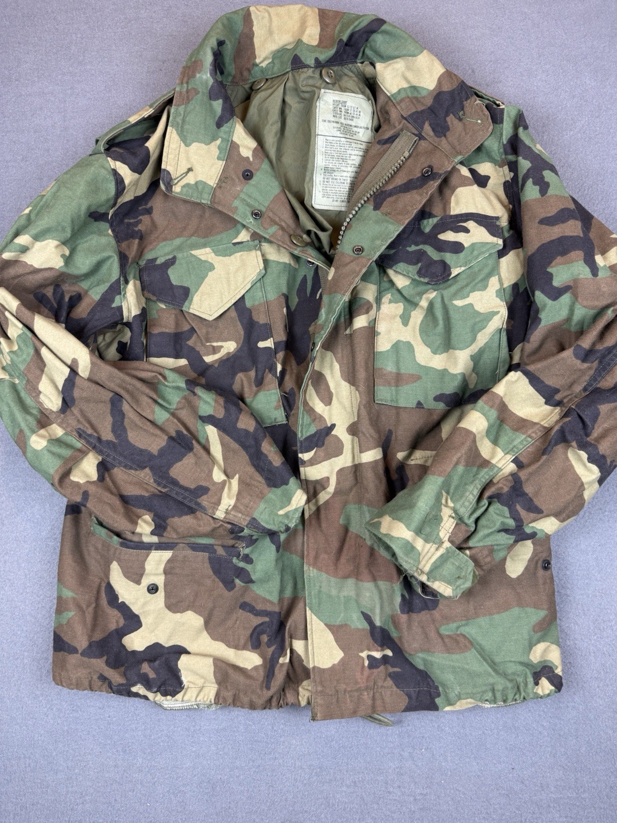 Vintage M65 Field Jacket Camo Alpha Industries Scovil… - Gem