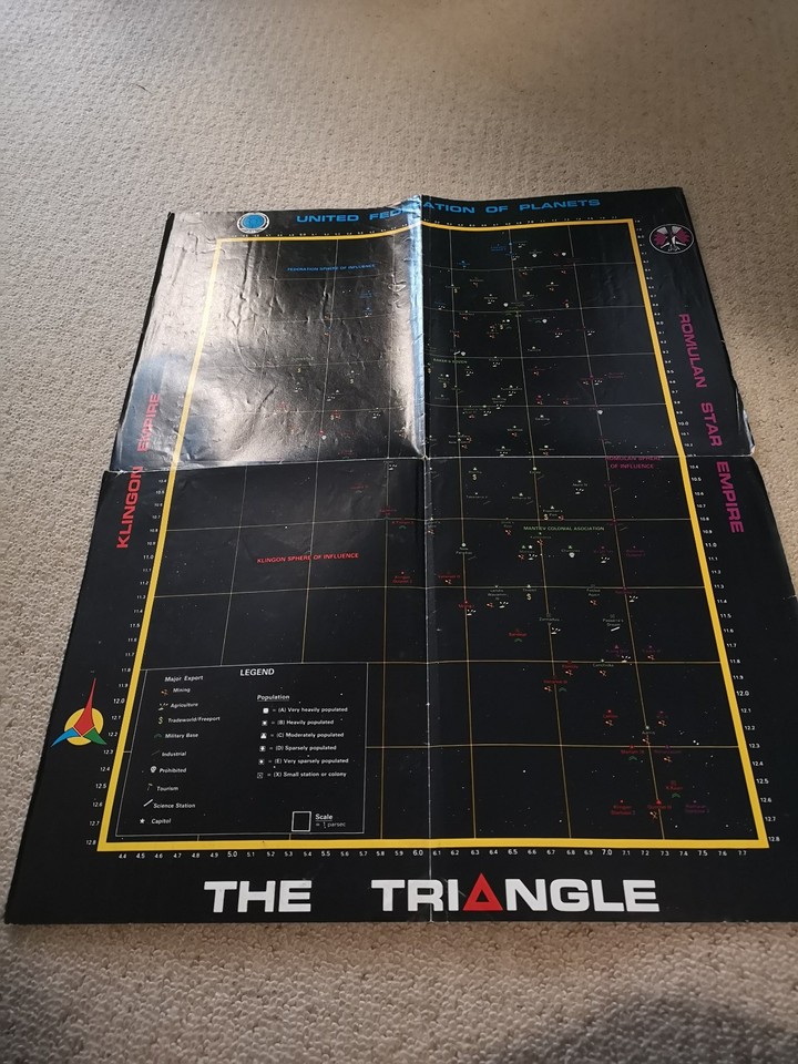 The Triangle - Campaign inc. Map - 2007 - FASA Star Trek RPG 1985 | eBay UK