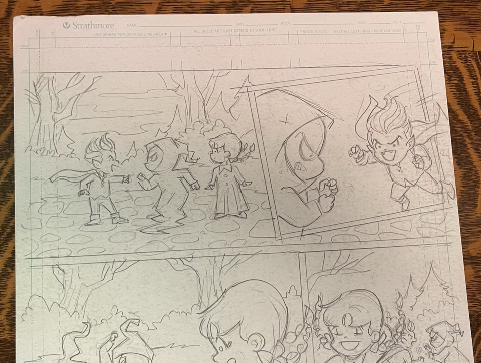 ORIGINAL PENCIL ART~DAN PARENT~11X17"HAND DRAWN & AUTOGRAPHED~SABRINA ...