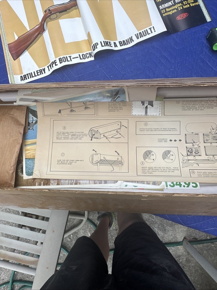 REMINGTON STORE COUNTER DISPLAY New (rare) 788 581 582 Gun Of The Month ...
