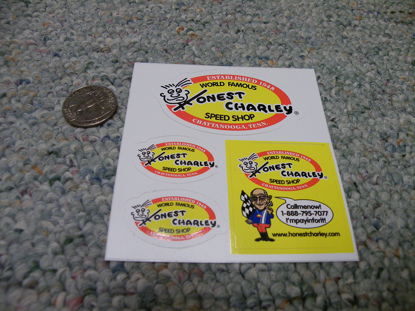 Decals / Stickers Honest Charley Speed Shop 3 3/4" x 3 1/2" sheet D2 | eBay