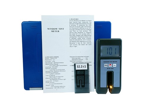 Handheld Window Tint Tester Gauge Light Transmission Meter Equipment 0 ...