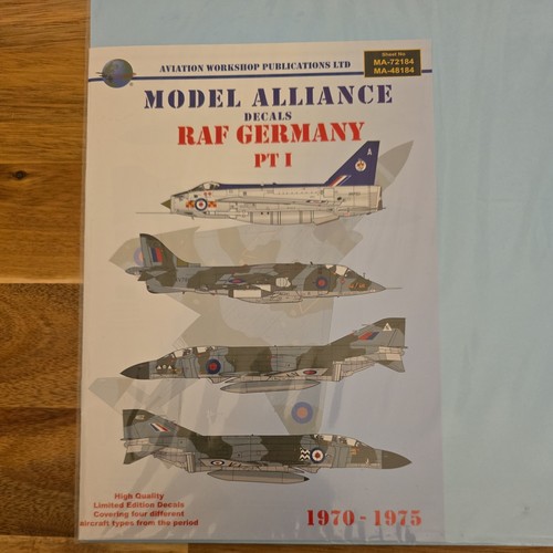 Aviation Workshop Publications Ltd 1:48 Model Alliance Decals RAF ...