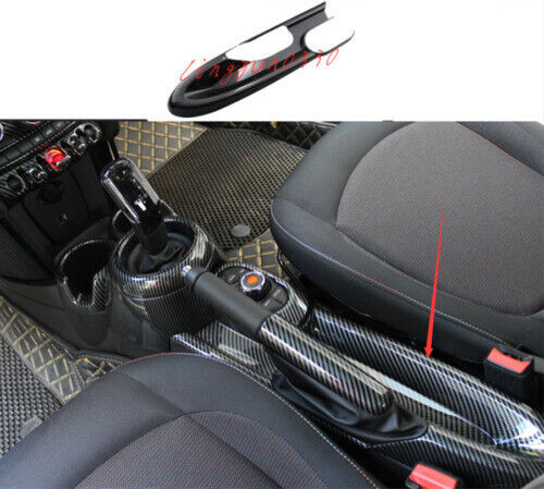ABS Carbon Fiber Inner Handbrake Panel Cover Trim For BMW Mini Cooper ...