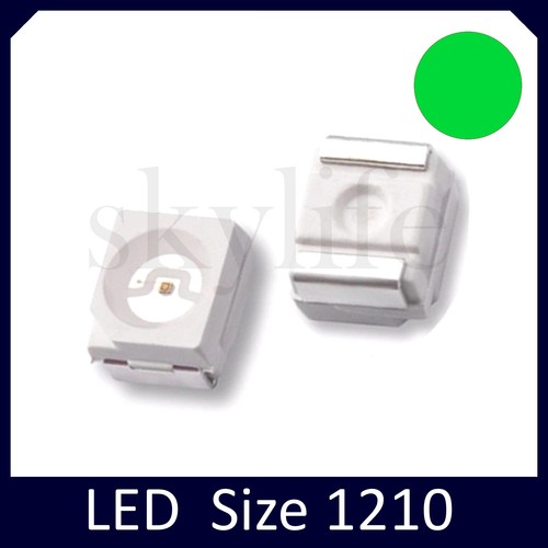 10 pz LED SMD Verde 1210 (PLCC-2 3528) Diodi Alta Luminosità 800mcd | eBay