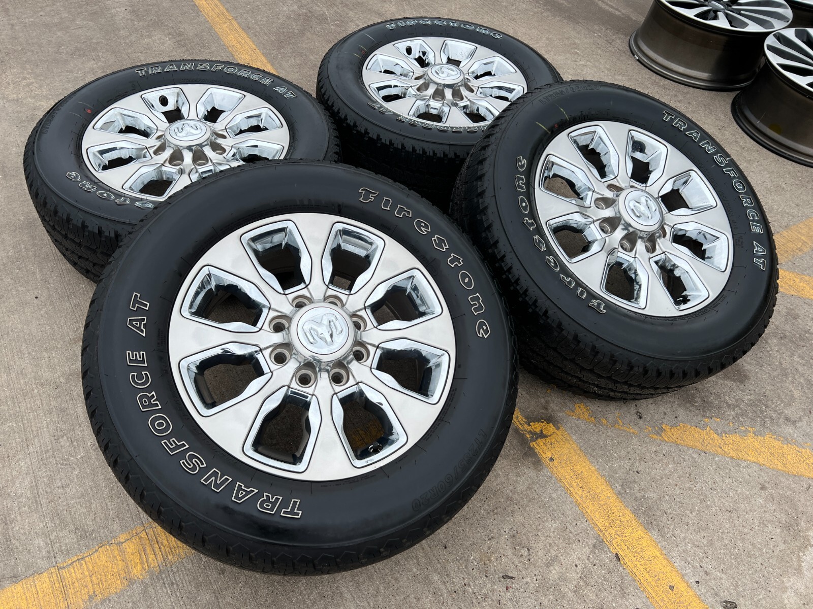 2023-2025 Dodge Ram 2500 3500 20" OEM Chrome Wheels Rims Tires Set of 4 ...