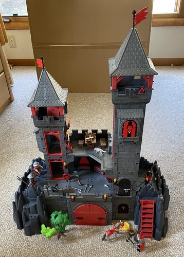 Playmobil 3269 Red Dragon Rock Castle, 7759 Wall Ext, 7760 Tower Ext ...