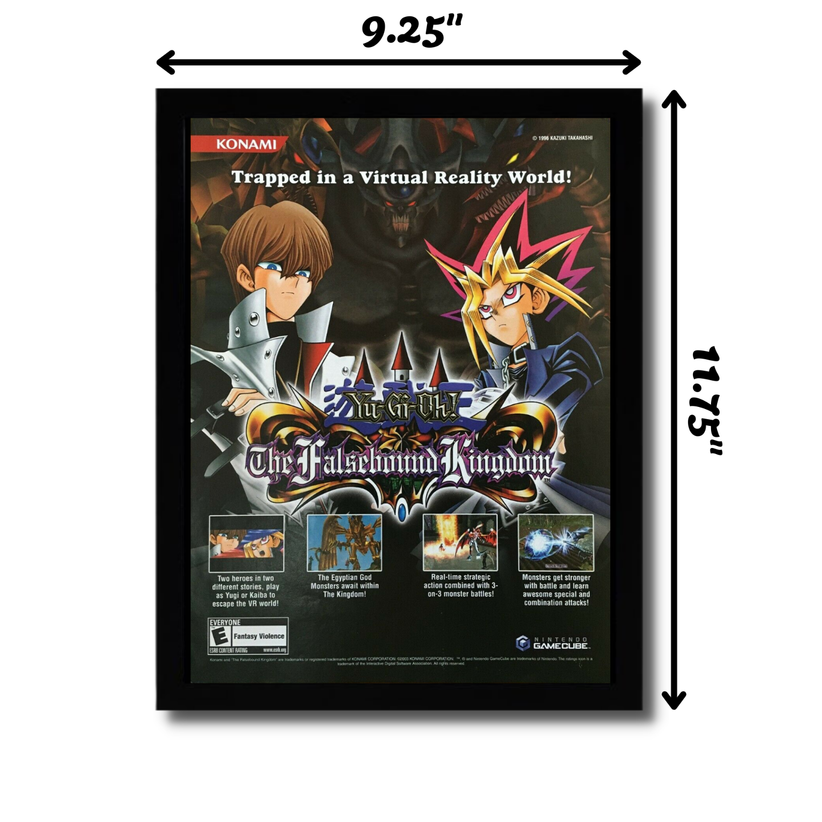 2003 Yu-Gi-Oh! The Falsebound Kingdom Framed Print Ad/Poster Gamecube ...