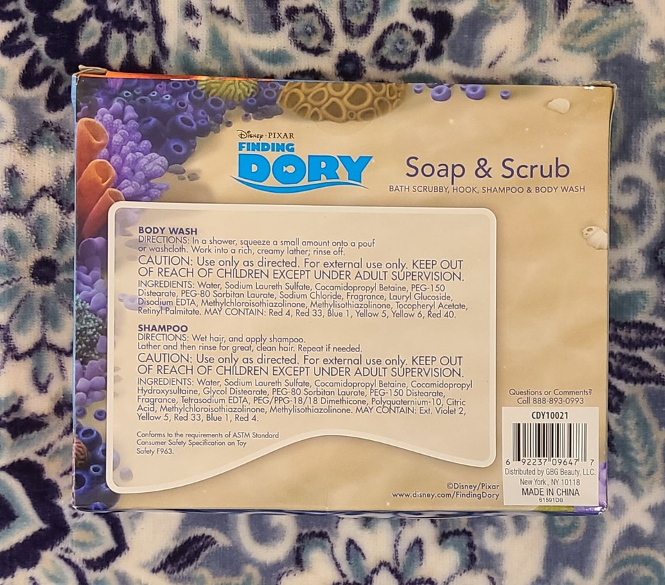 Disney Pixar Finding Dory Soap & Scrub Gift Set 4 pc - Bubbly Berry ...