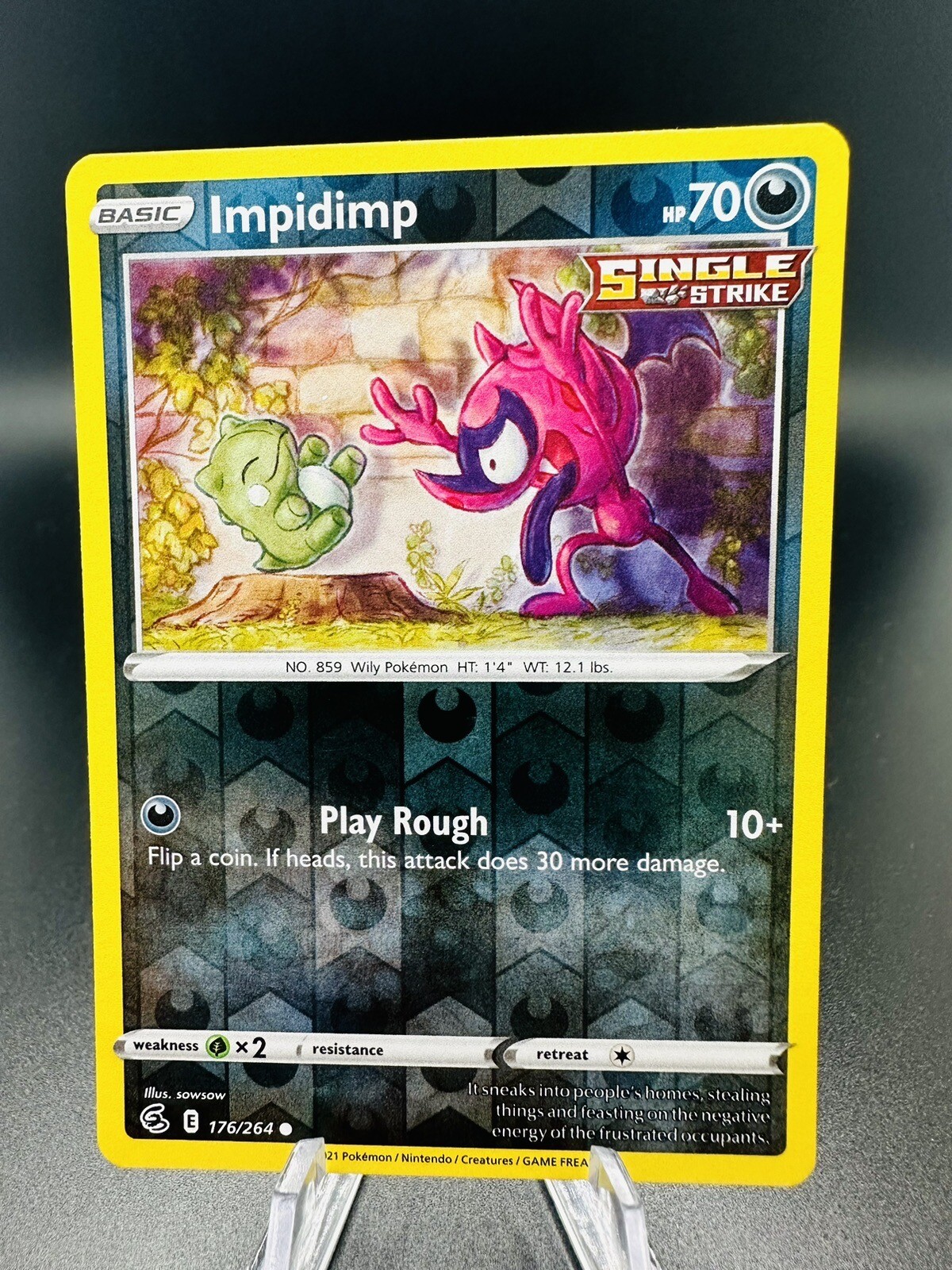 Pokemon TCG - Reverse Holo Impidimp 176/264 - Fusion Strike 2021 | eBay