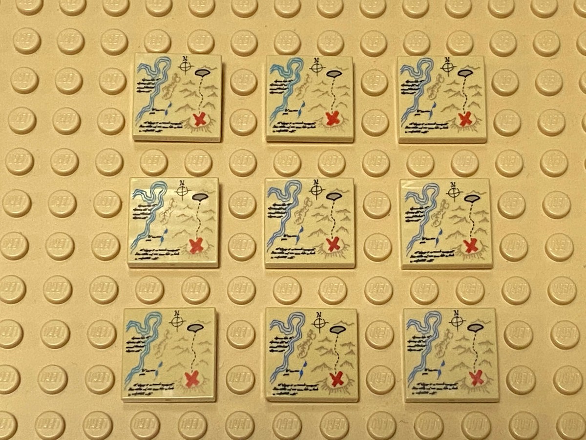 Lego Pirates Map Classic Pirate Map Wall Sign – Brick Monarch Shop