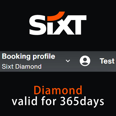 Sixt Car Rental Diamond Status for 365 days US $90.00 | eBay