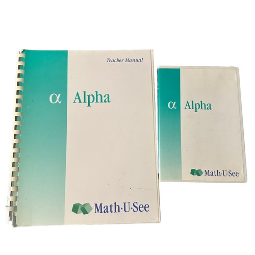 Math U See Alpha Teachers Manual & Instructional DVD | eBay