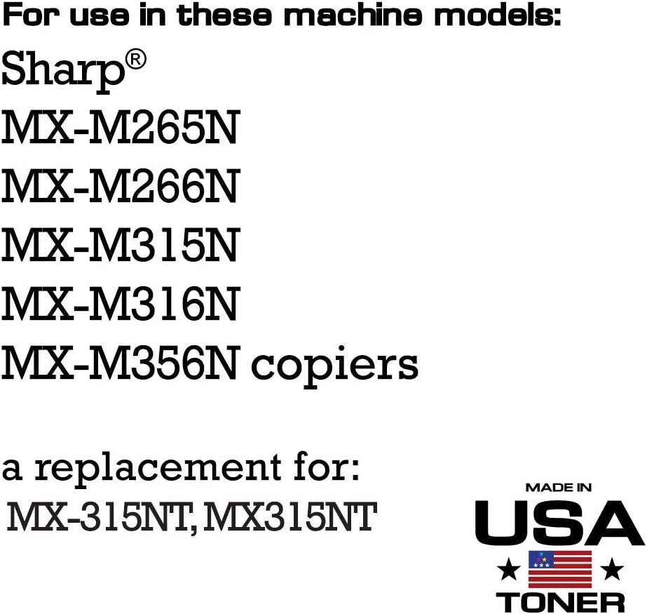 TONER for Sharp MX-M265N MX-M266N,MX-M315N,MX-M316N, MX-315NT (2 ...