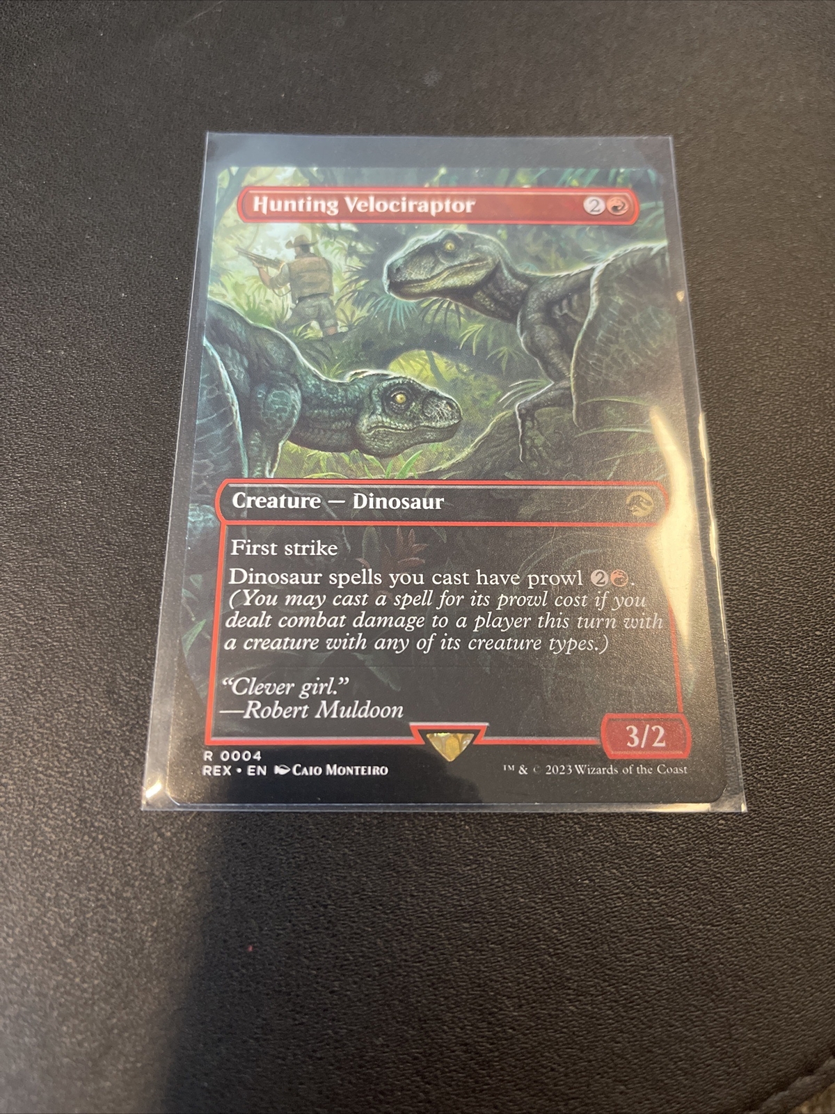 MTG+Hunting+Velociraptor+Jurassic+World+Collection+0004+Regular+Rare ...