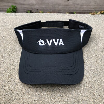 SPORT-TEK OVVA Nylon Visor Hat Cap Unisex Black Adjustable Exercise ...
