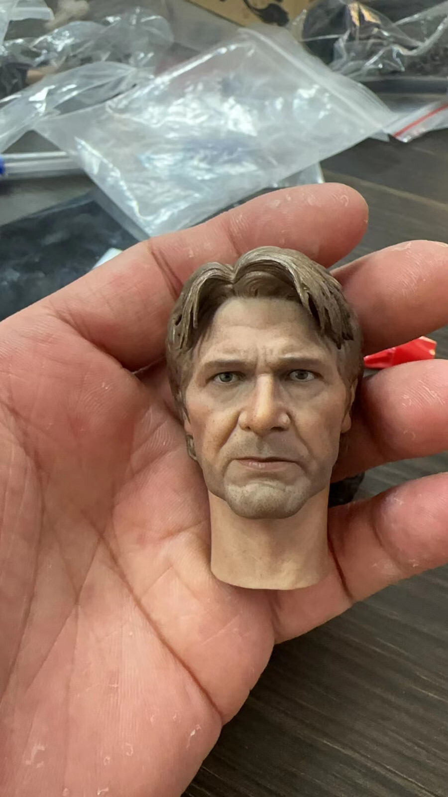 1/6 Male Han Solo Head Sculpt Model Fit 12"Action Figure Doll Soldier ...