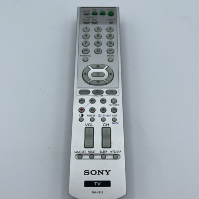 Sony RM-Y913 TV Remote Control OEM Model W/ Battery Cover Tested Very ...