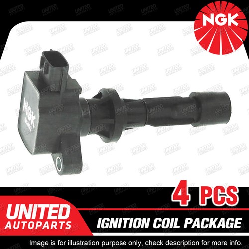 4 x NGK Ignition Coils Pack for Ford Escape ZC ZD 2.3L 4 Cyl DOHC MPFI ...