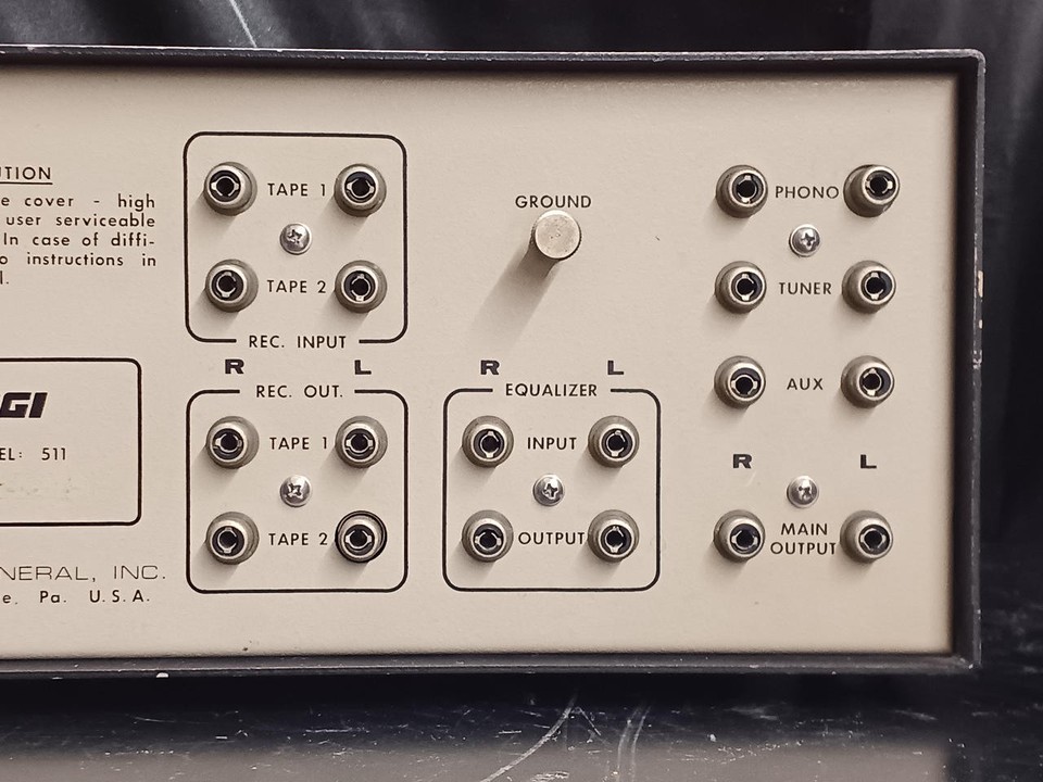 AGI MODEL 511 Stereo Preamplifier Tested from Japan JP Works MG01 6.5 ...