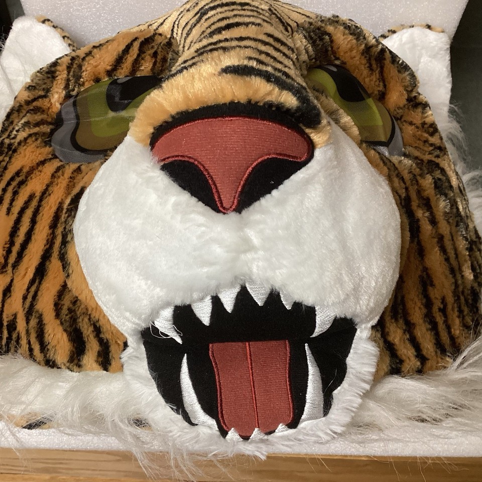 Dan Dee Tiger Mascot Head Plush Greeter Costume Cosplay Dress Up Prop ...