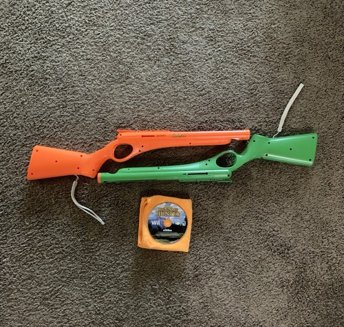 Nintendo Wii Activision Cabelas Big Game Hunter Shotguns Orange Green ...