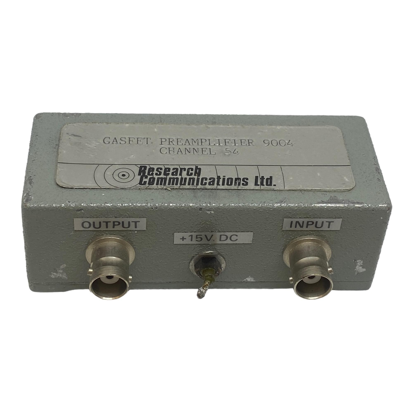 Gasfet Preamplifier 9004 Channel 54 15Vdc BNC(F-F) Research ...