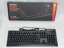 CyberPowerPC Wired Gaming Keyboard White LED Backlit NOHI 01 KB-161-306 ...