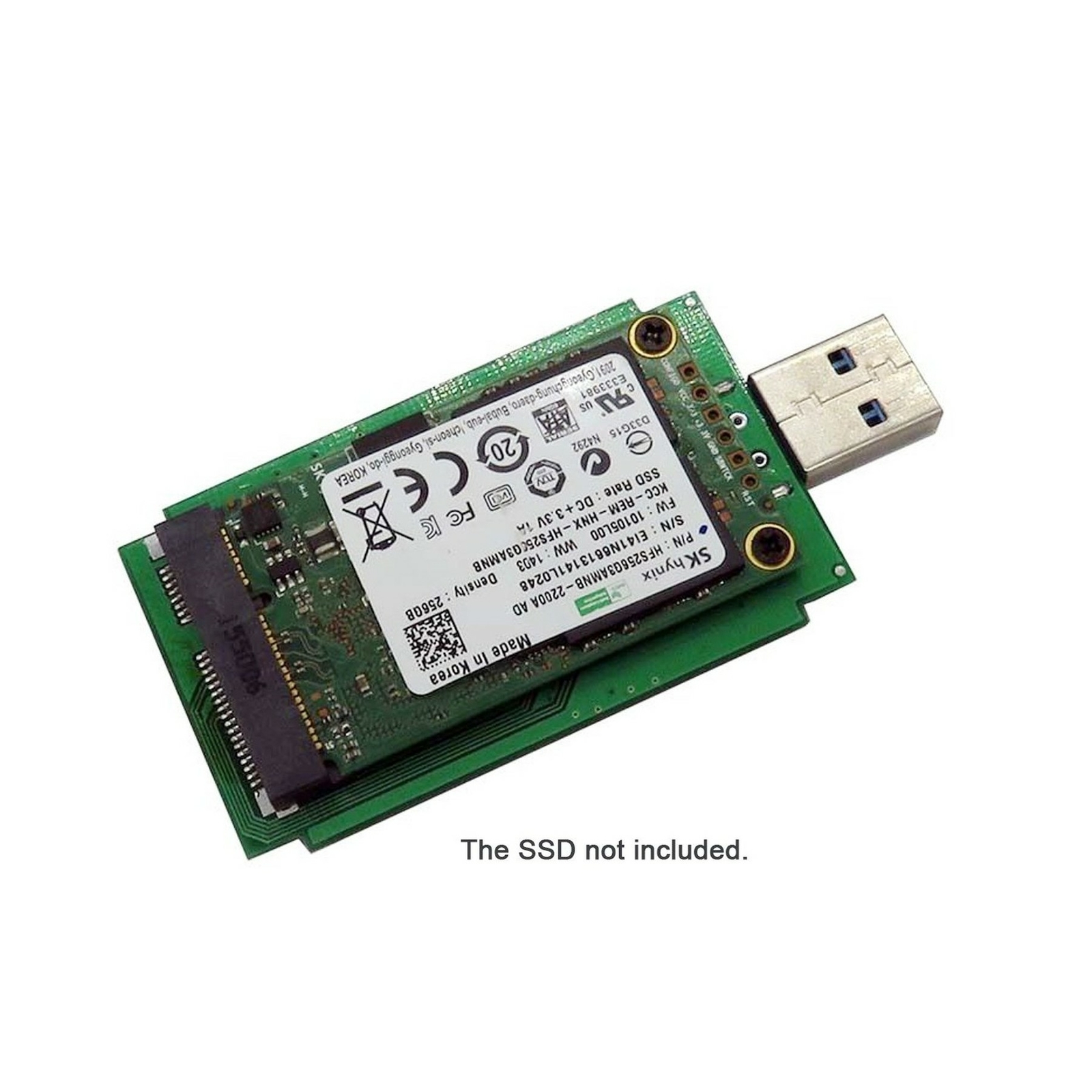 CY Mini PCI-E mSATA to USB 3.0 External SSD PCBA Adapter Conveter Card ...