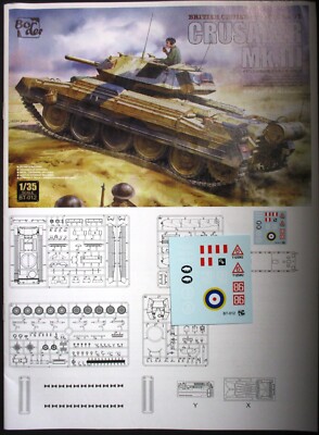 Border 1/35th Scale British Crusader Mk. III - Decals from Kit No. BT ...
