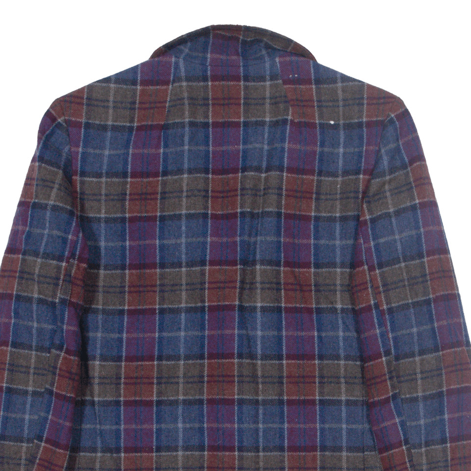 Vintage PENDLETON Petite Womens Blazer Jacket Blue Wool 90s Check M | eBay Australia