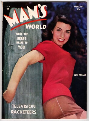 January 1951 Mans World Vol 1 No 1 Jeri Miller Cover Photo Taken by ...