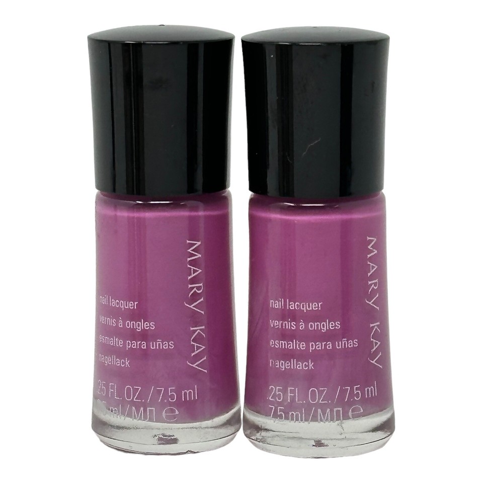 Lot of 25 Mary Kay Nail Lacquer Polish Debut Mauve Lilac Violet Gold ...
