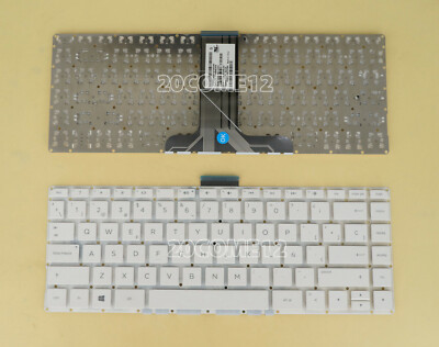 For HP Stream 14-ax000 14t-ax000 Series keyboard no frame White Spanish ...