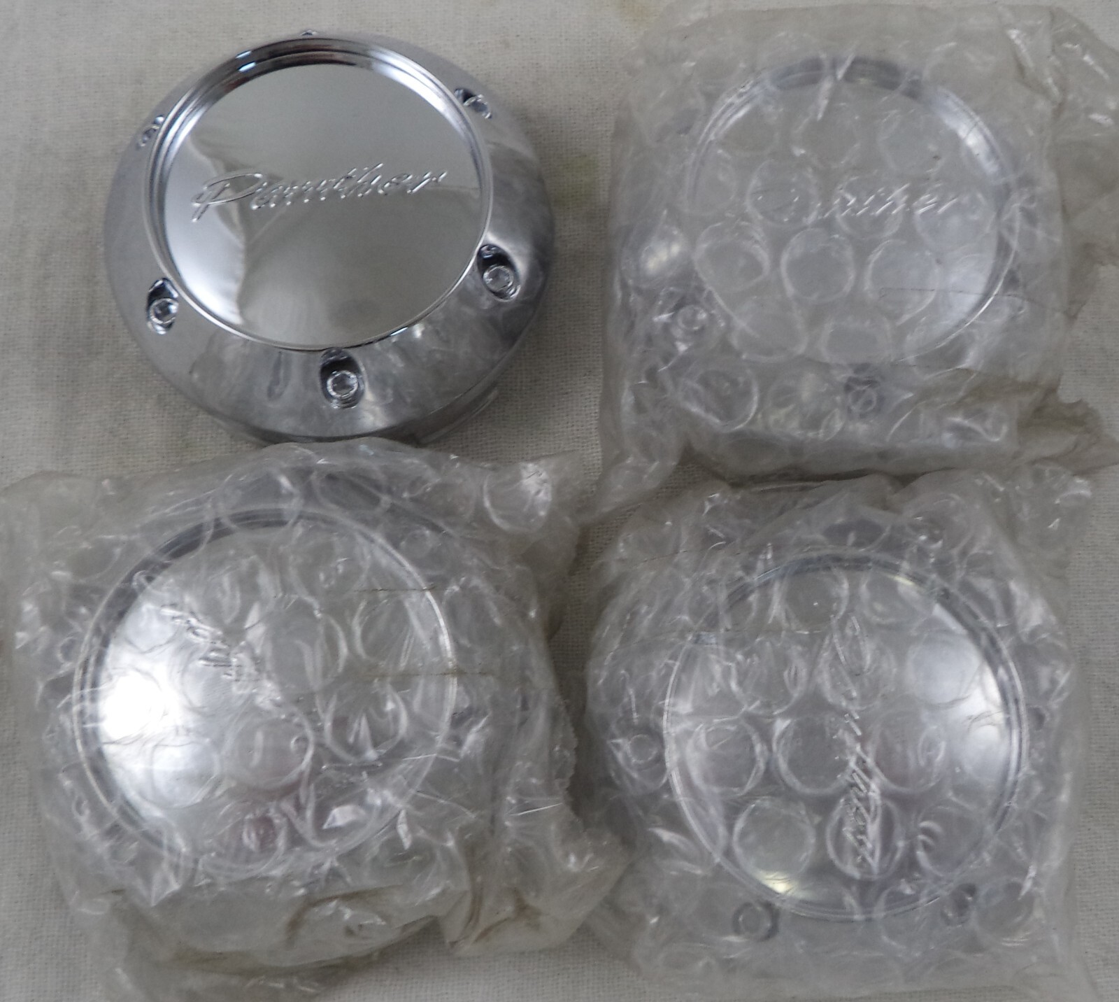 Panther Wheels Chrome Custom Wheel Center Cap Caps Set 4 #PCW-3E / NEW ...
