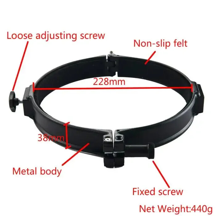 Astronomical Telescope Tube Rings Inside Diameter Adjustable Hoop A ...