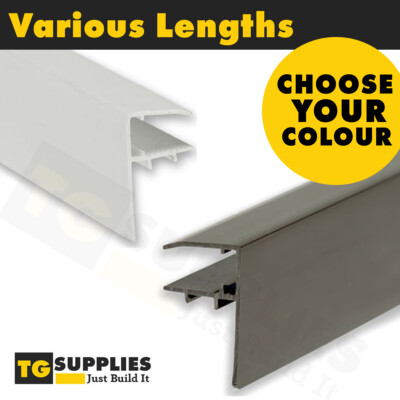 PVC F Section for Polycarbonate Roofing Sheets For 10mm 16mm 25mm Gable ...