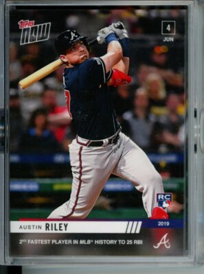 2019 Topps Now AUSTIN RILEY #326 RC Rookie MLB History | eBay