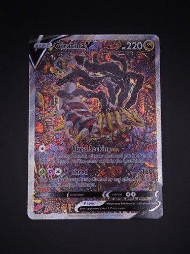 Giratina V Alt Art Lost Origin 186/196 Alternate Full Art Pokemon TCG ...